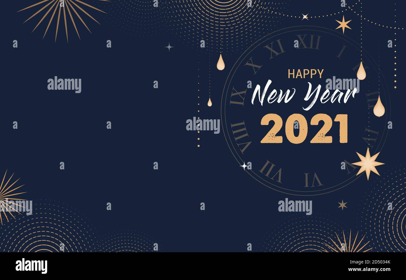 Happy new 2021 year - Elegant abstract background, banner. Vector ...