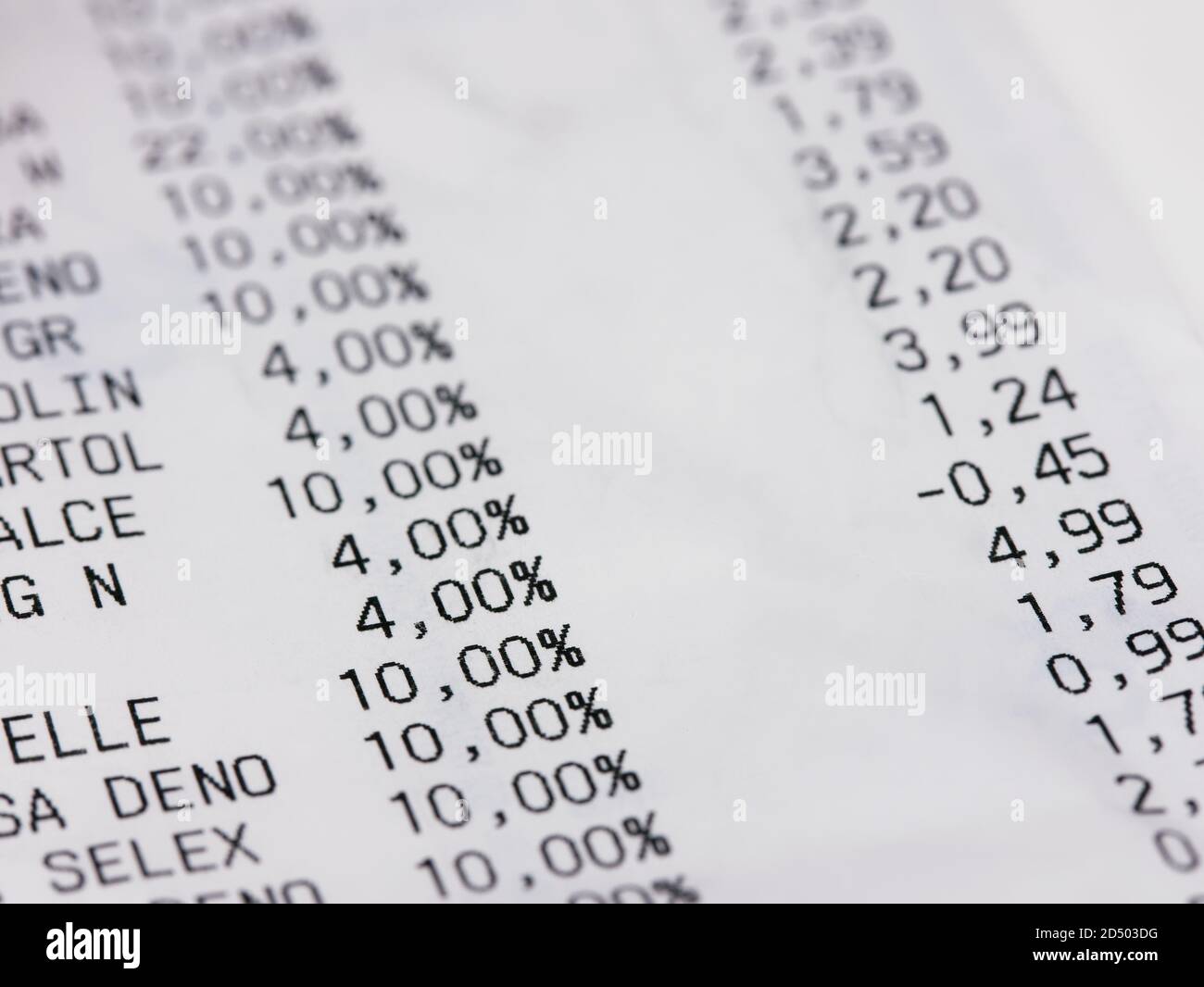Shopping bill hi-res stock photography and images - Alamy