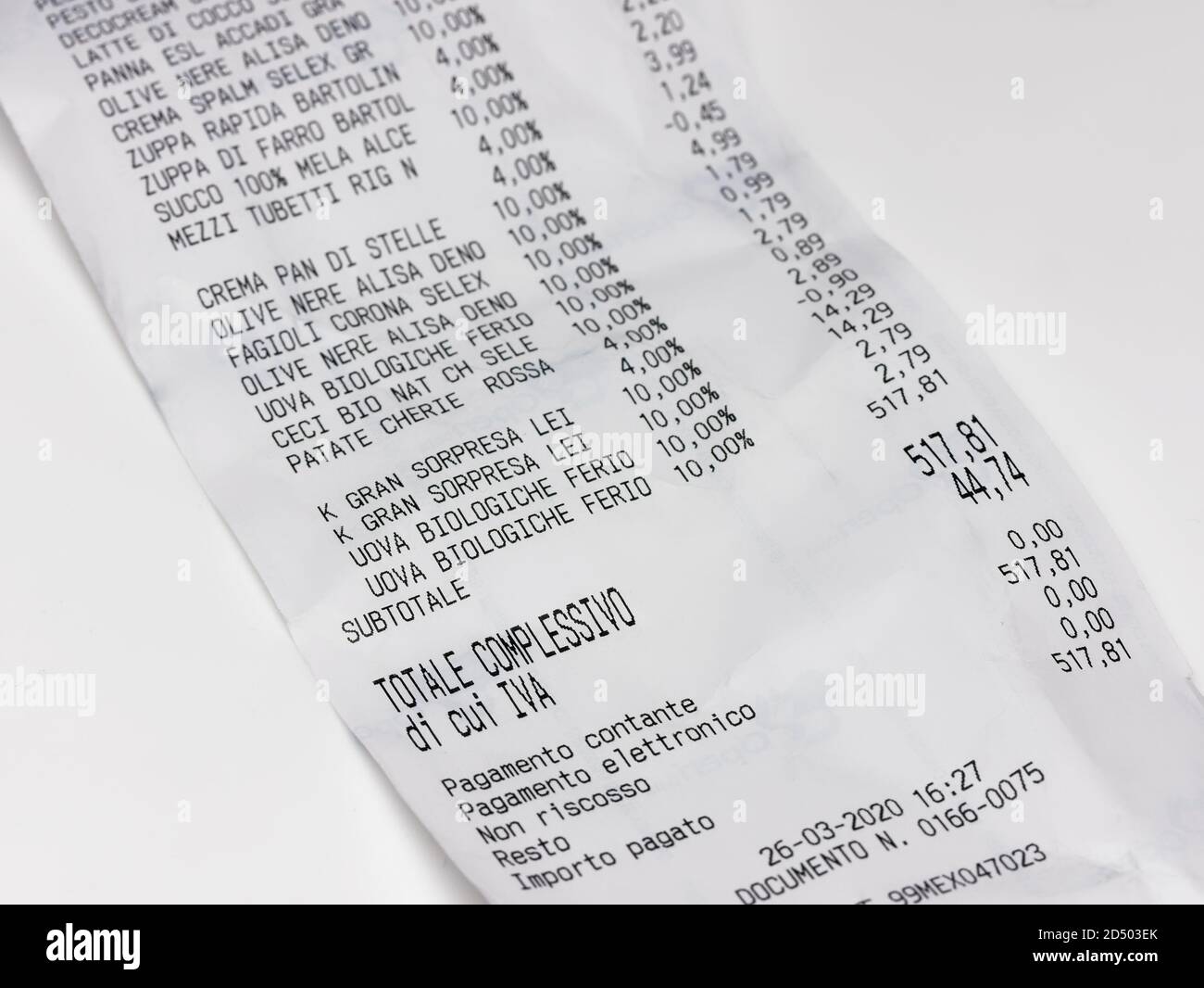 Closeup Check Shopping Bill Receipt Stock Photo Alamy Closeup Check Shopping Bill Receipt Stock Photo Alamy