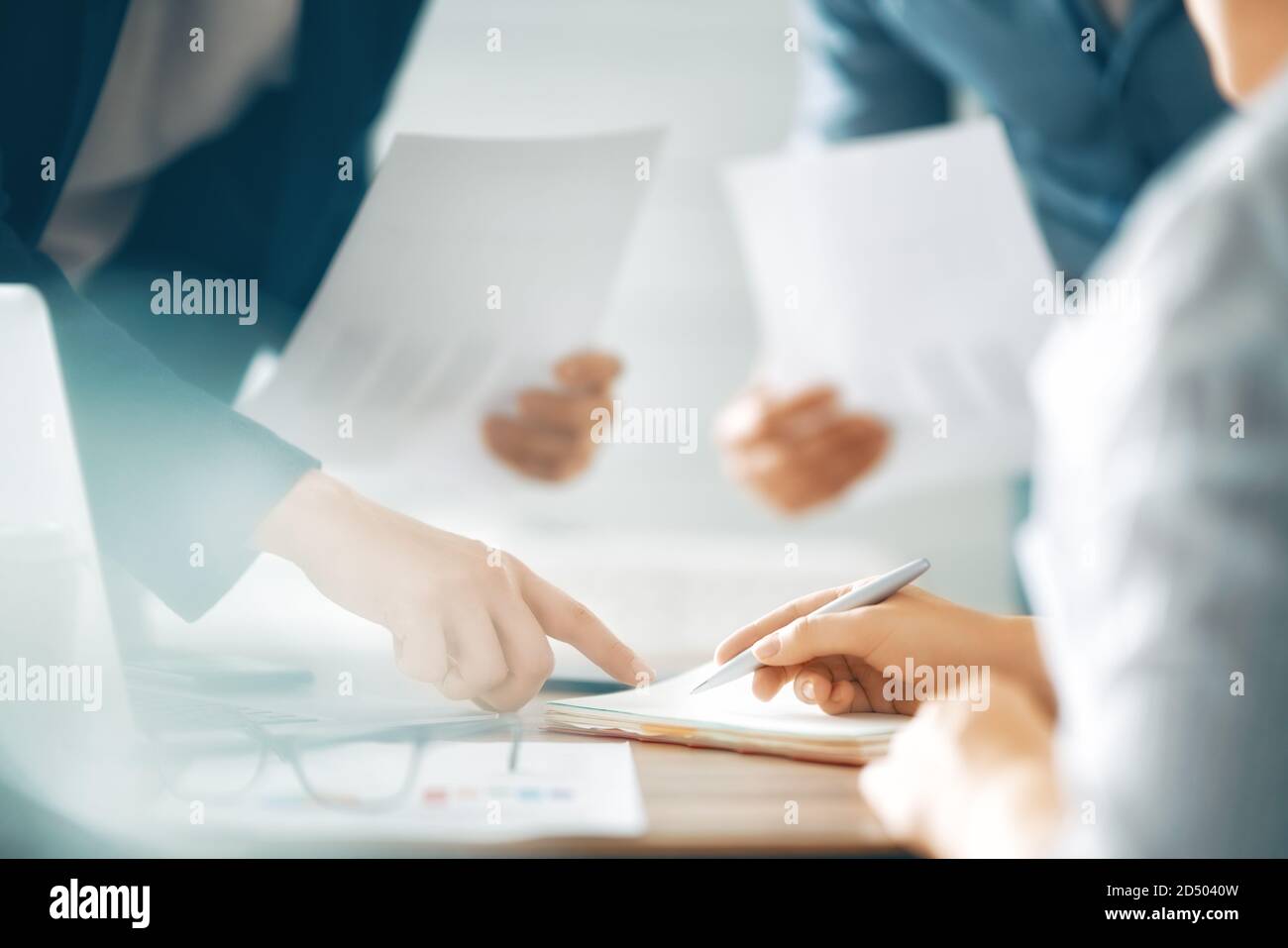 Working day in office. Collaborative teamwork Stock Photo - Alamy