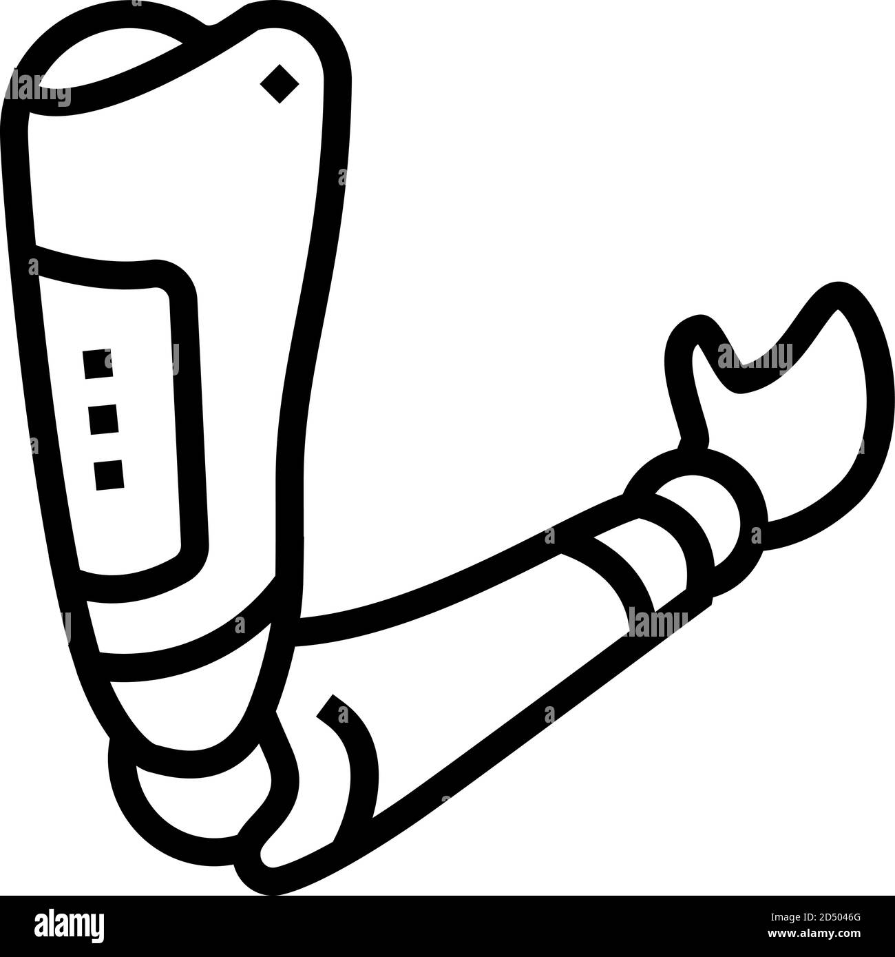 modern arm prosthesis line icon vector illustration Stock Vector Image ...