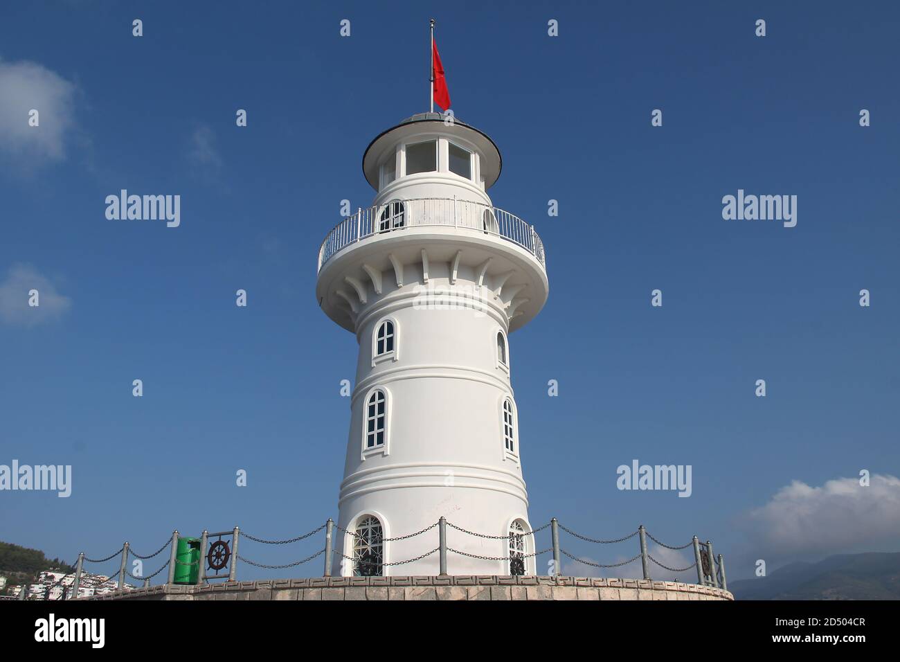 Closeup shot of a lighthouse in Antalya, Turkey Stock Photo - Alamy