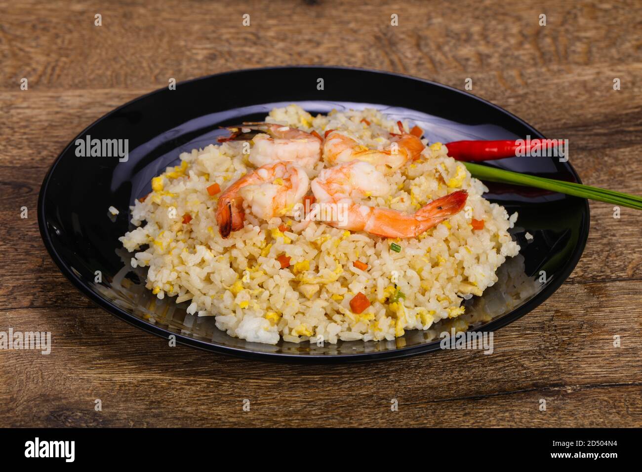 Thai style fried rice with prawn and egg Stock Photo - Alamy