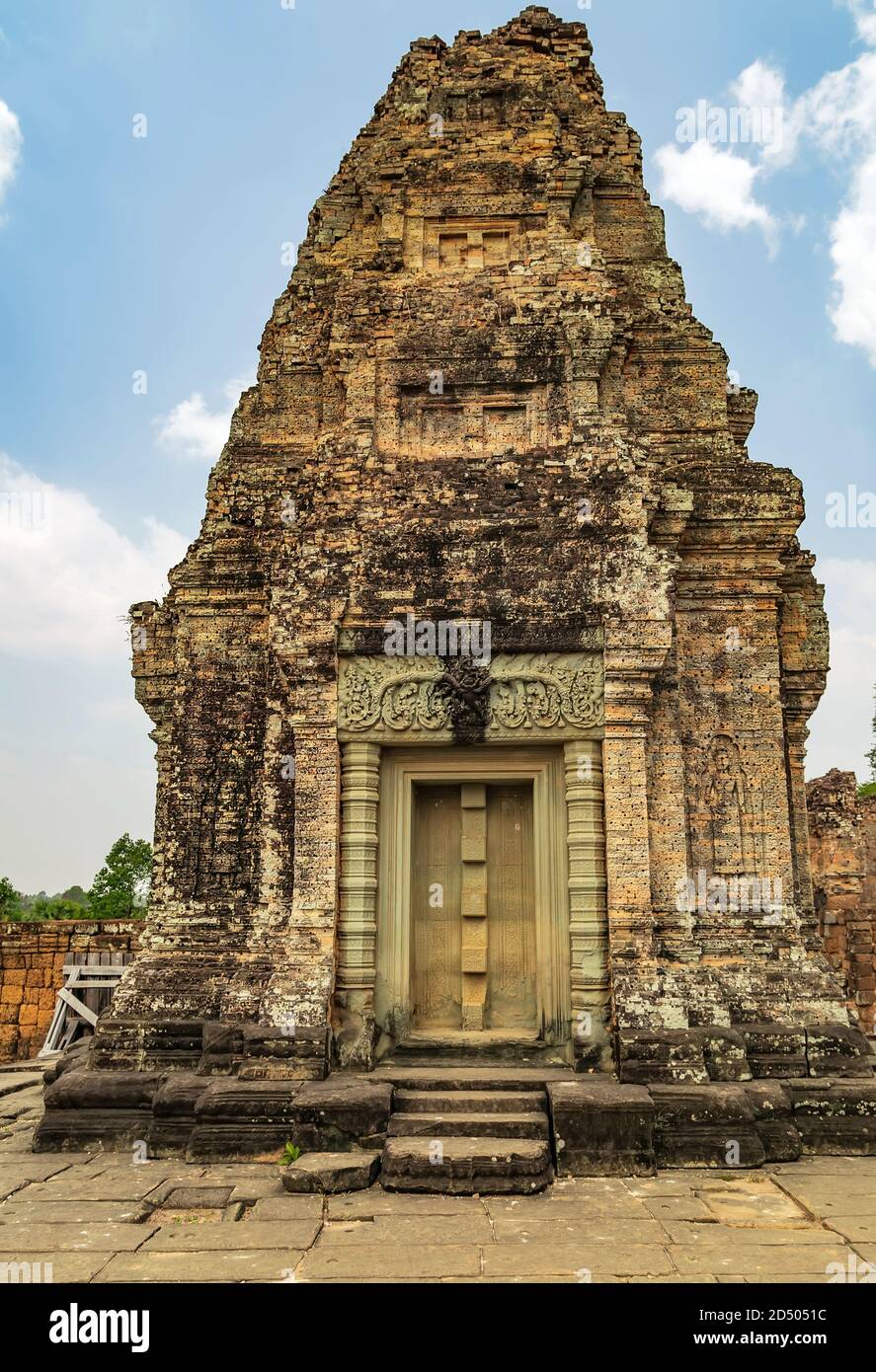 East Mebon Temple ruins Angkor Wat complex Siem Reap Cambodia Stock ...