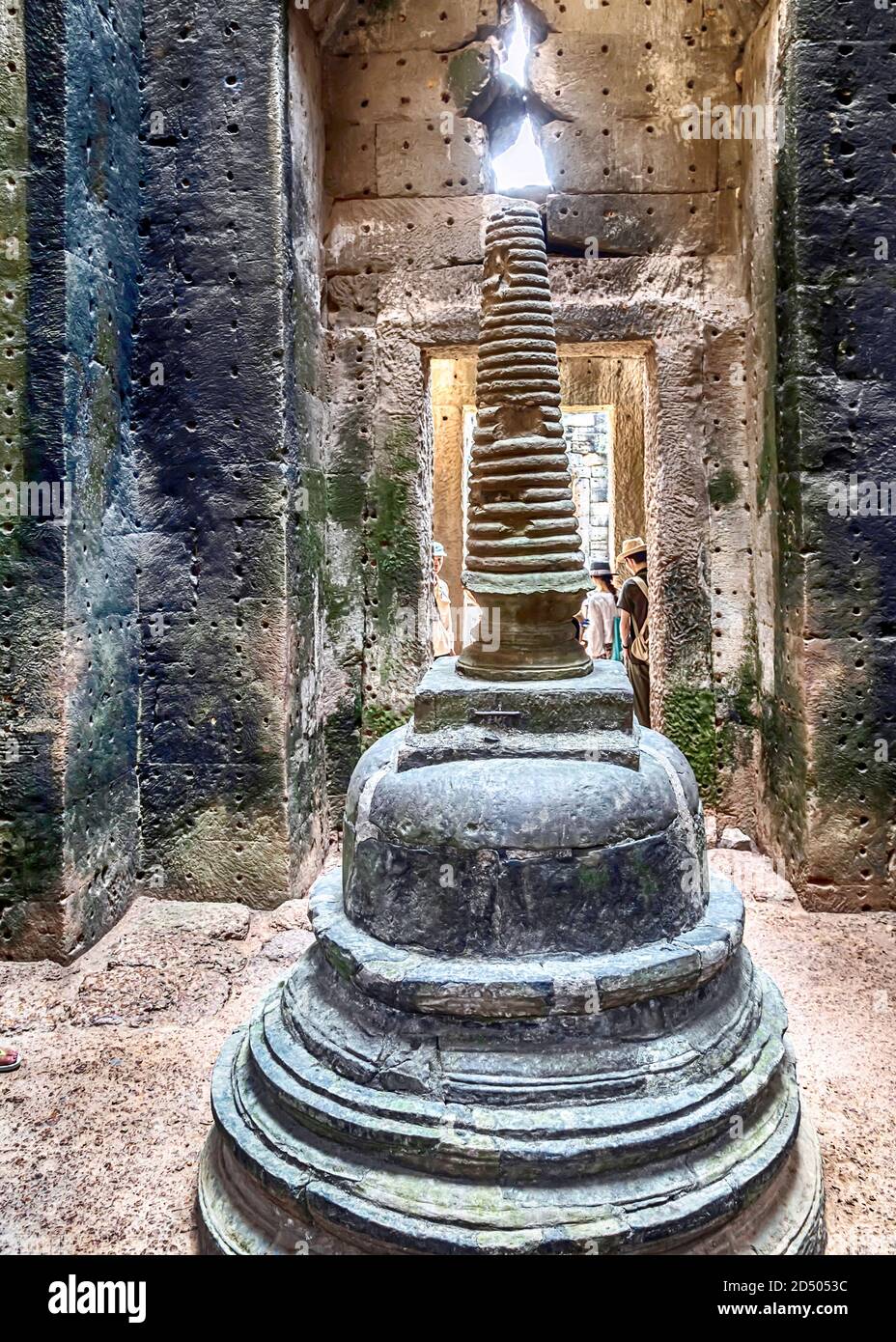 old stupa stone. Angkor Archeological area in Cambodia Stock Photo - Alamy