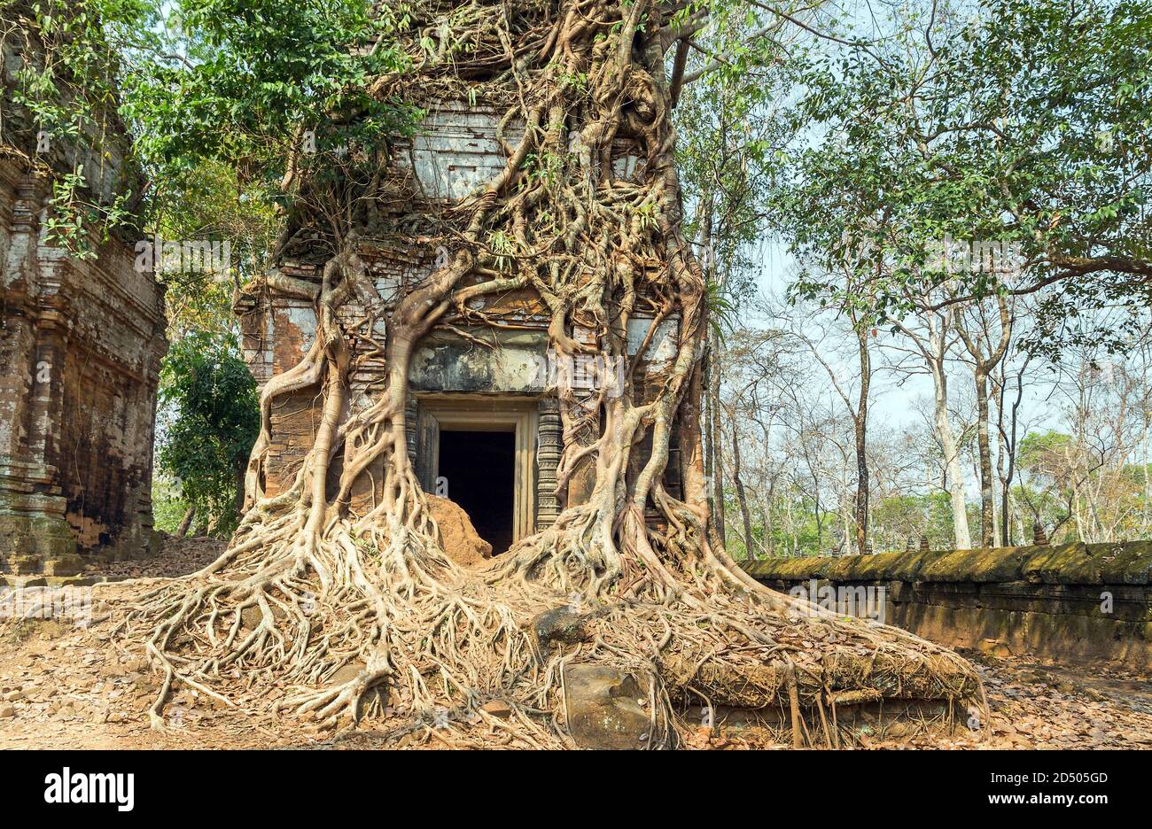 Ancient exterior temple Koh Ker in Siem Reap, Cambodia Stock Photo - Alamy