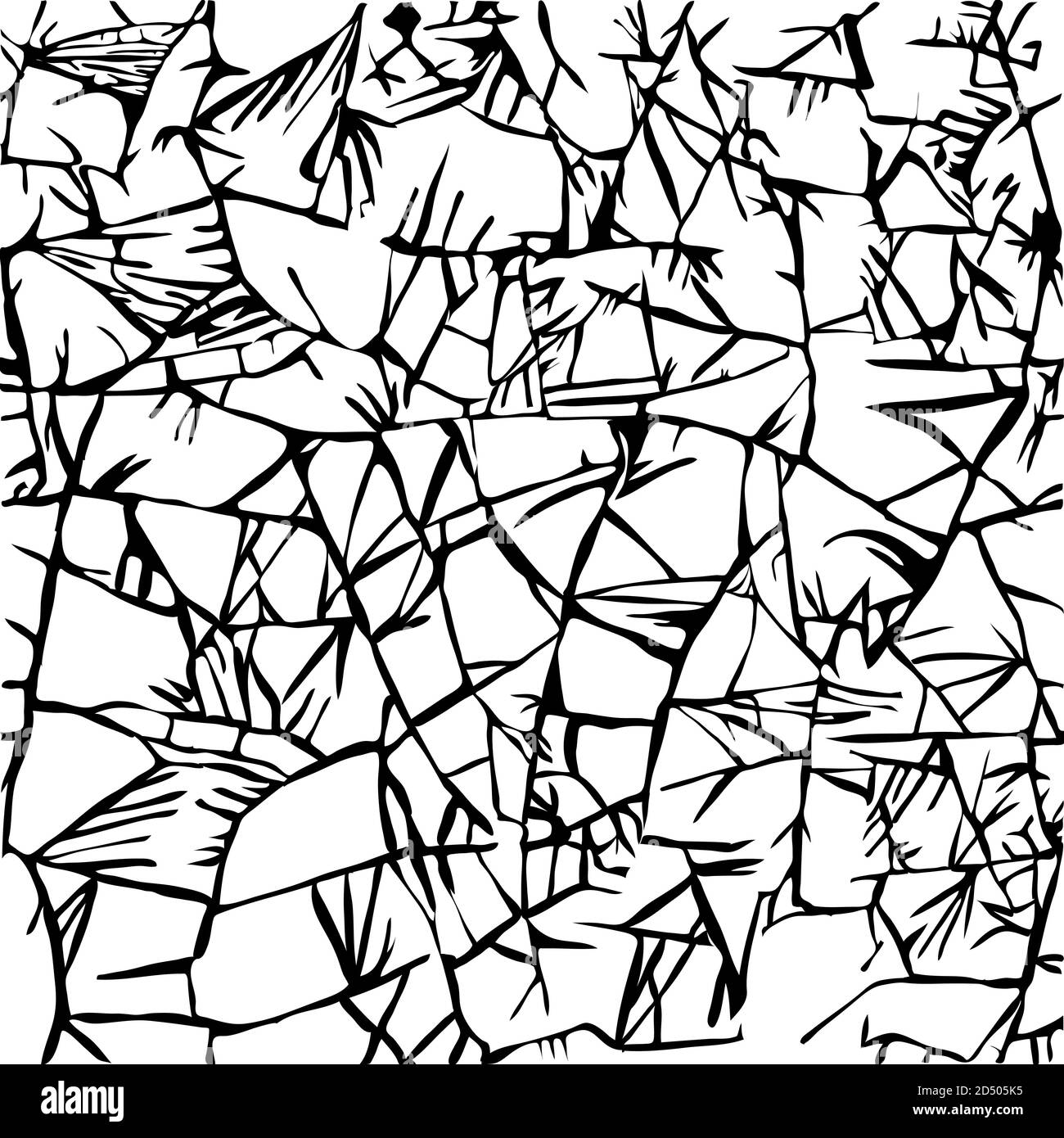 Cracked seamless pattern texture isolated on transparent background ...