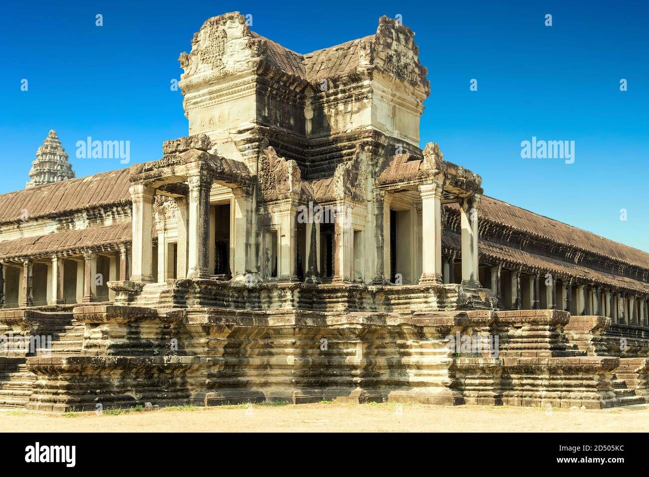 Ruins of Angkor Wat, part of Khmer temple complex, Asia. Siem Reap ...