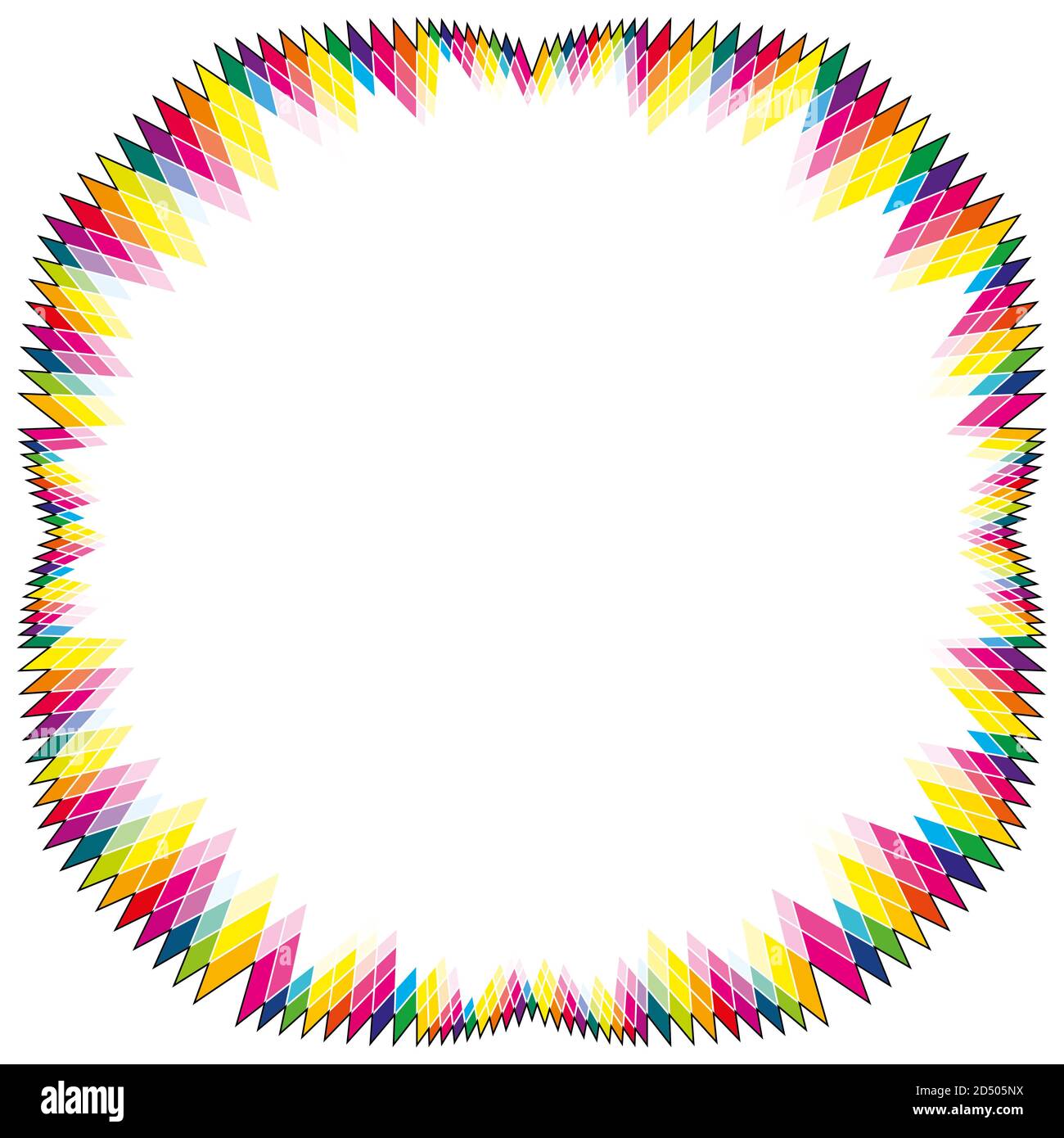 Colorful diamond pattern frame with copy space Stock Photo - Alamy