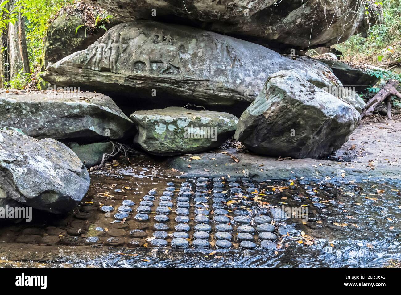 Valley of a 1000 Lingas or the River of a Thousand Lingas. Siem Reap ...