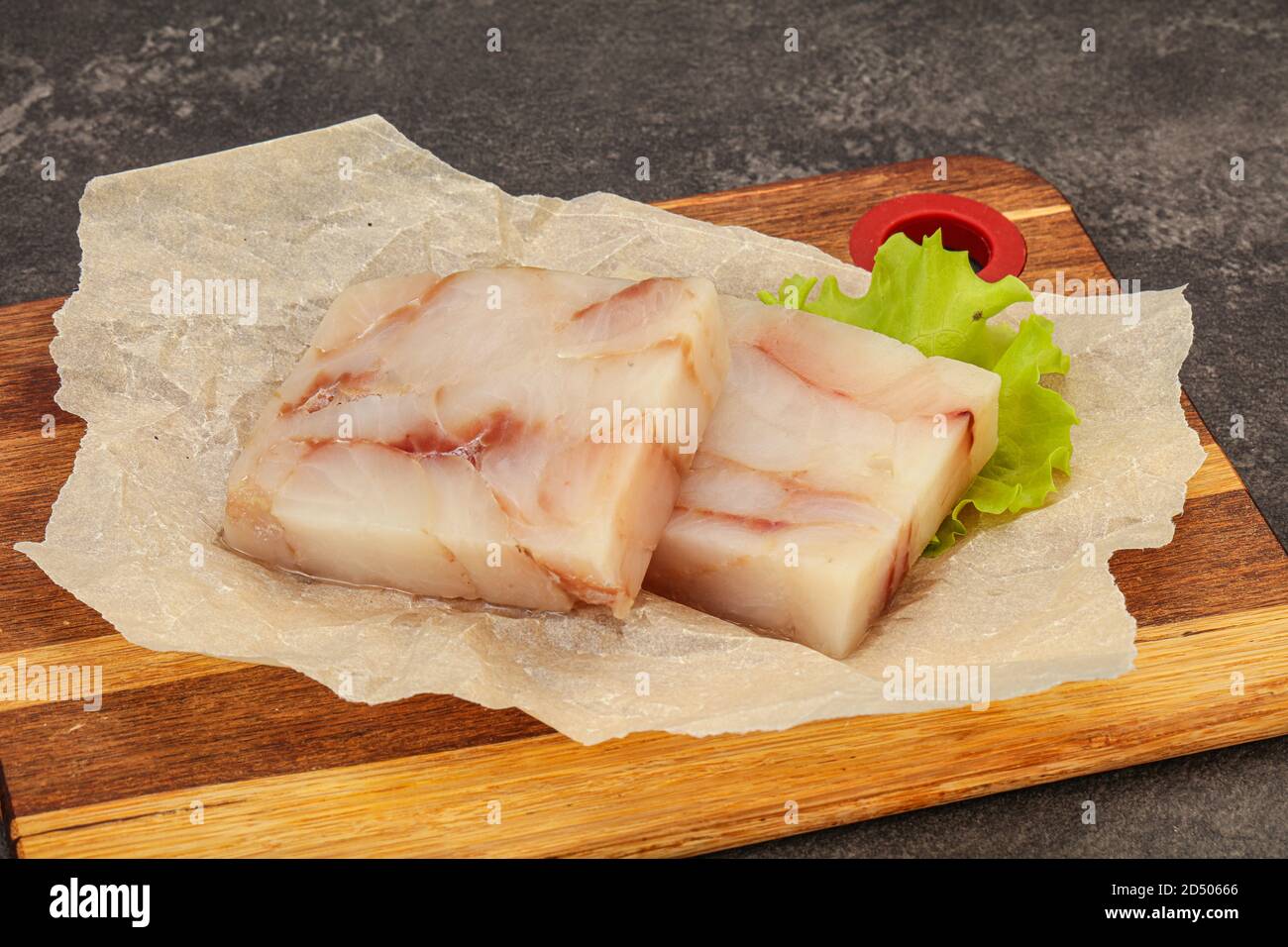 Raw dietary pollock fish fillet for cooking Stock Photo - Alamy