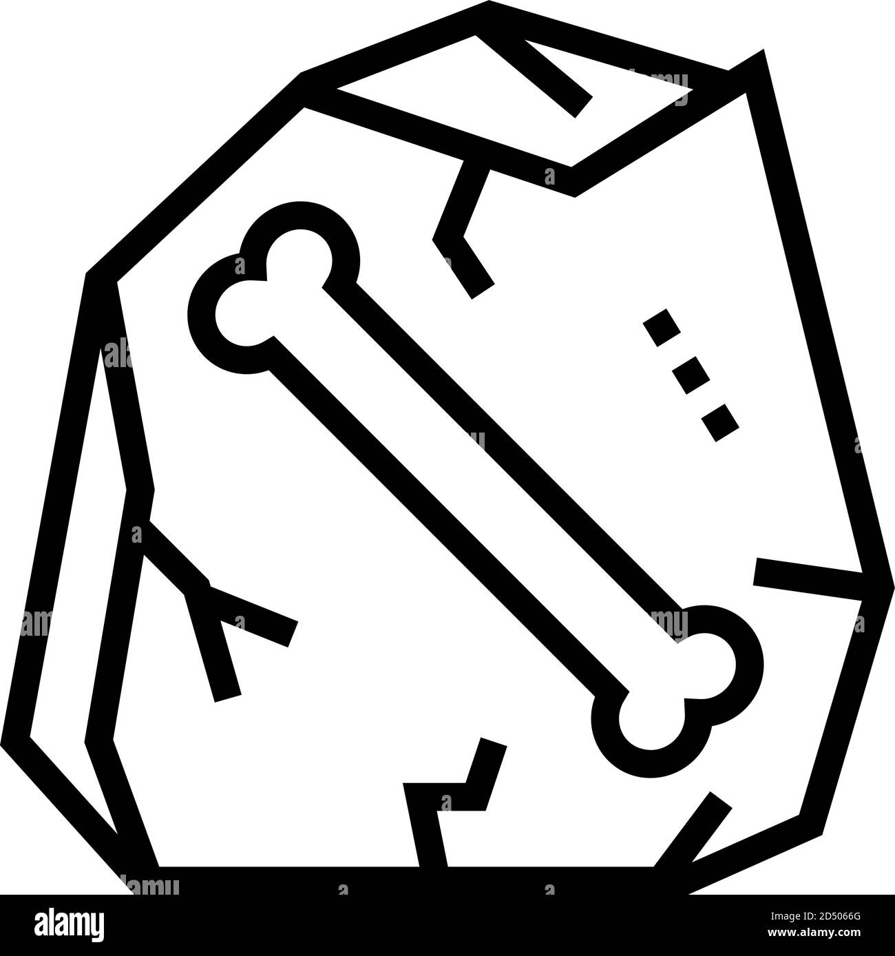 Stone age bone icon Black and White Stock Photos & Images - Alamy