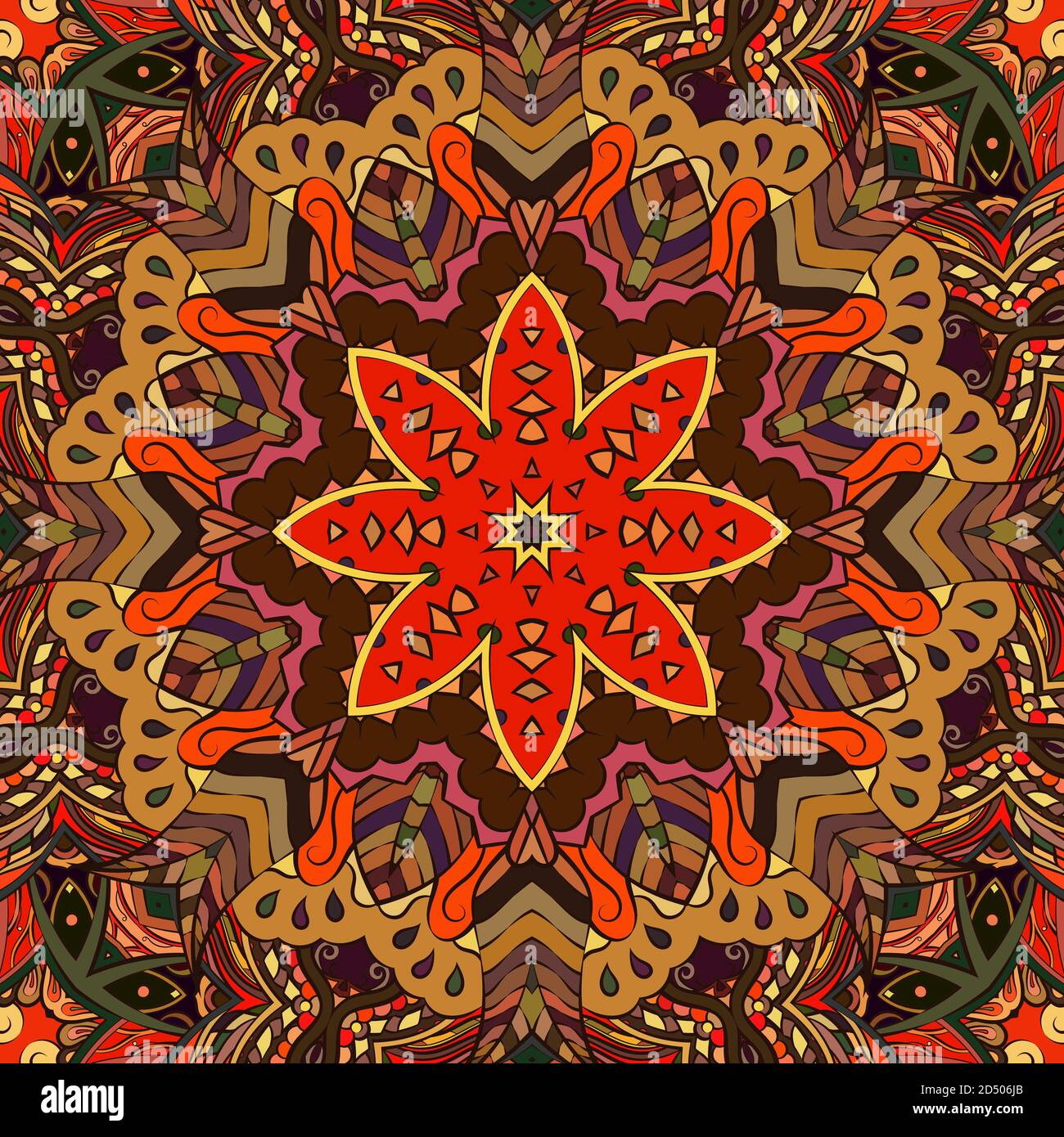 Seamless tracery tile mehndi design Stock Vector Image & Art - Alamy