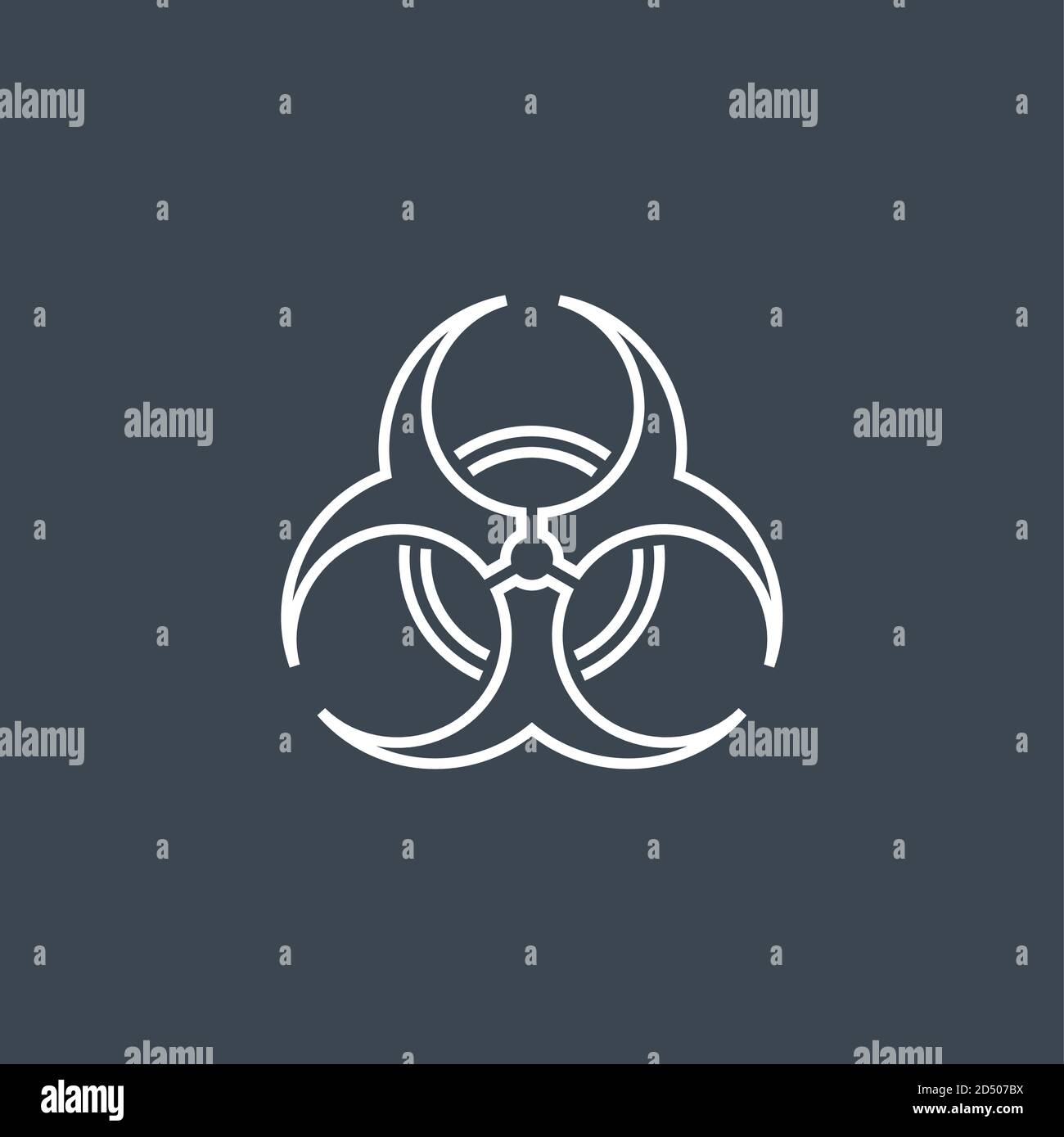 Biological Hazard Vector Icon Stock Vector Image & Art - Alamy