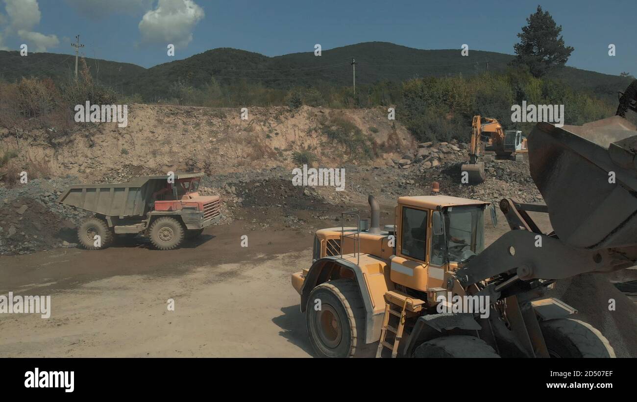 Bulldozer aerial view hi-res stock photography and images - Alamy