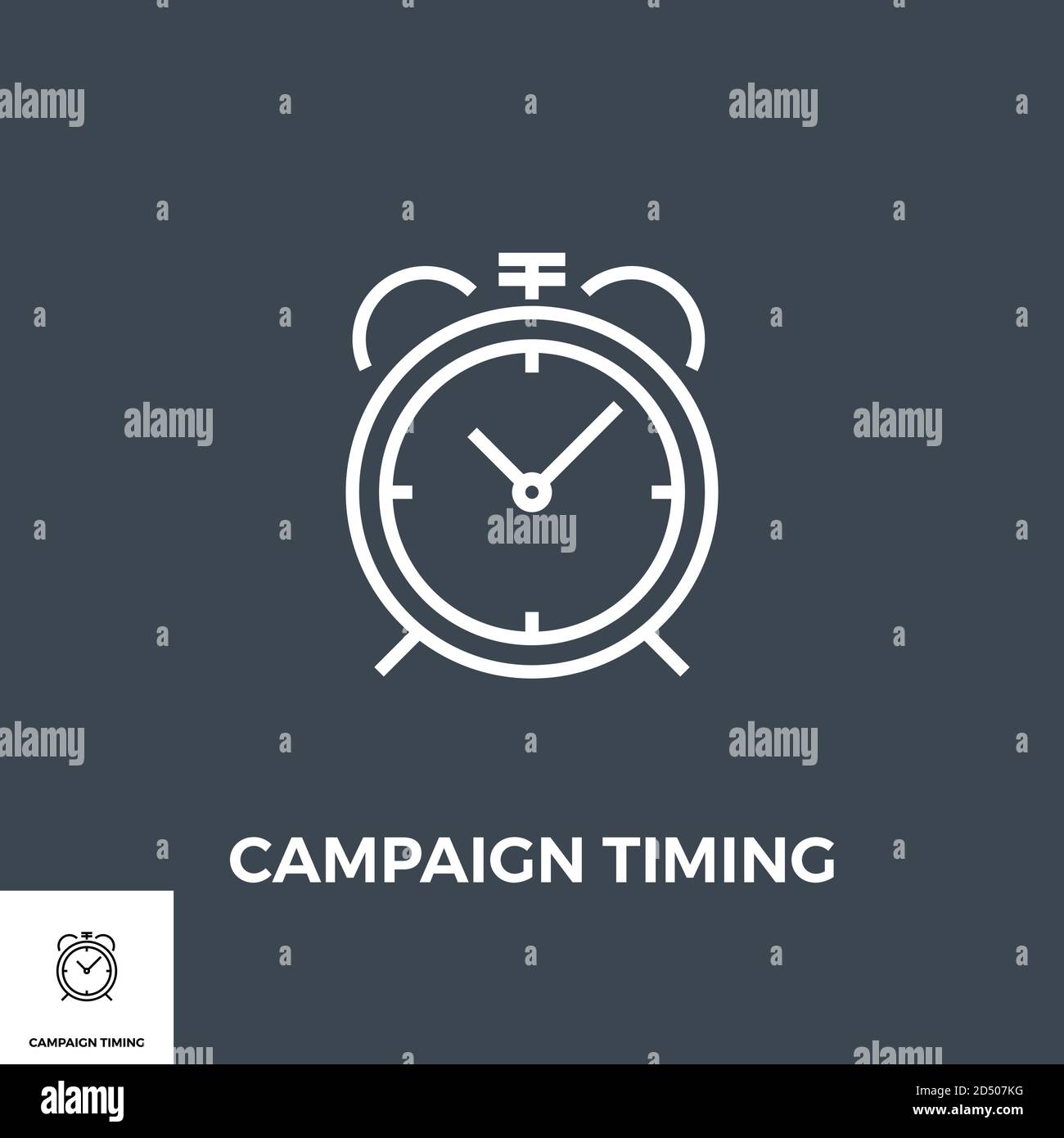 Campaign Timing Icon Stock Vector Image & Art - Alamy