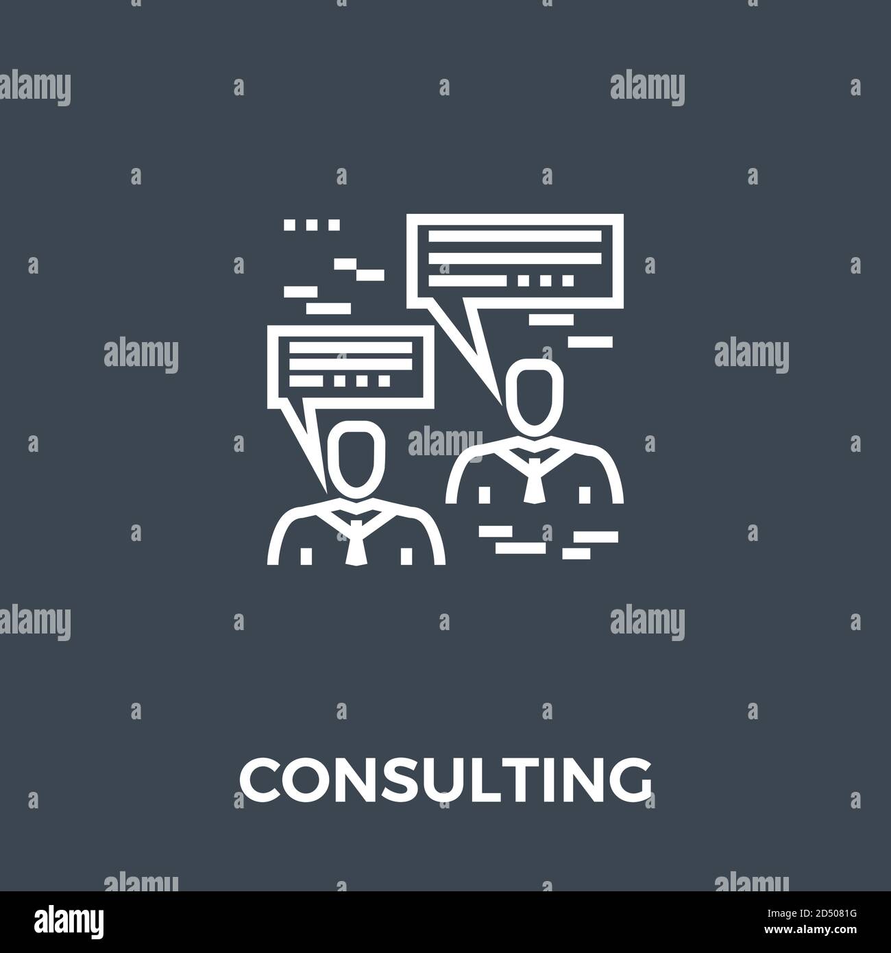 Consulting Icon Vector Stock Vector Image & Art - Alamy