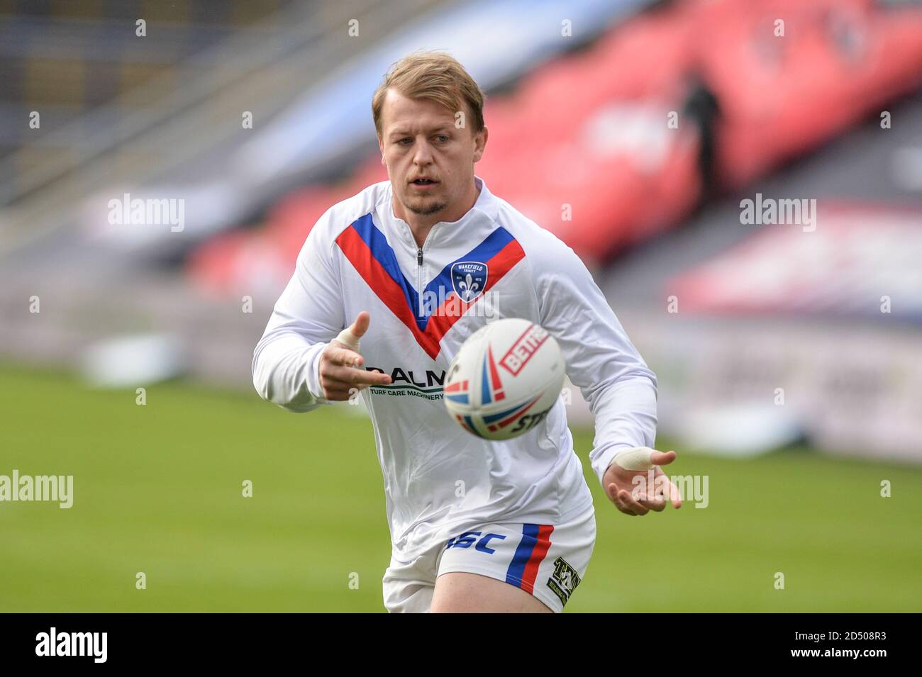 Wakefield Trinity's Eddie Battye during warm up Stock Photo - Alamy