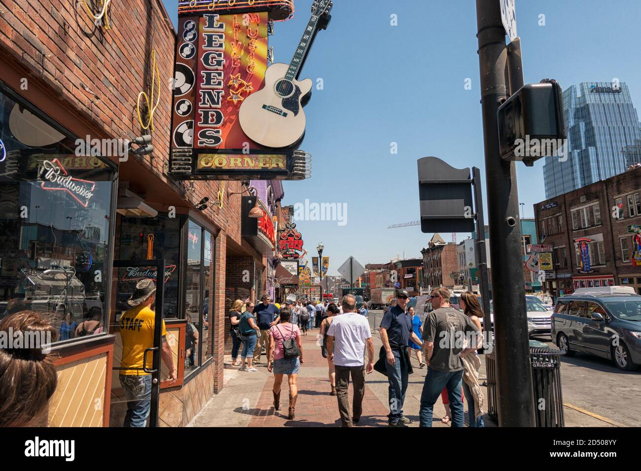 Legends corner honkytonk bar on Broadway in downtown Nashville ...