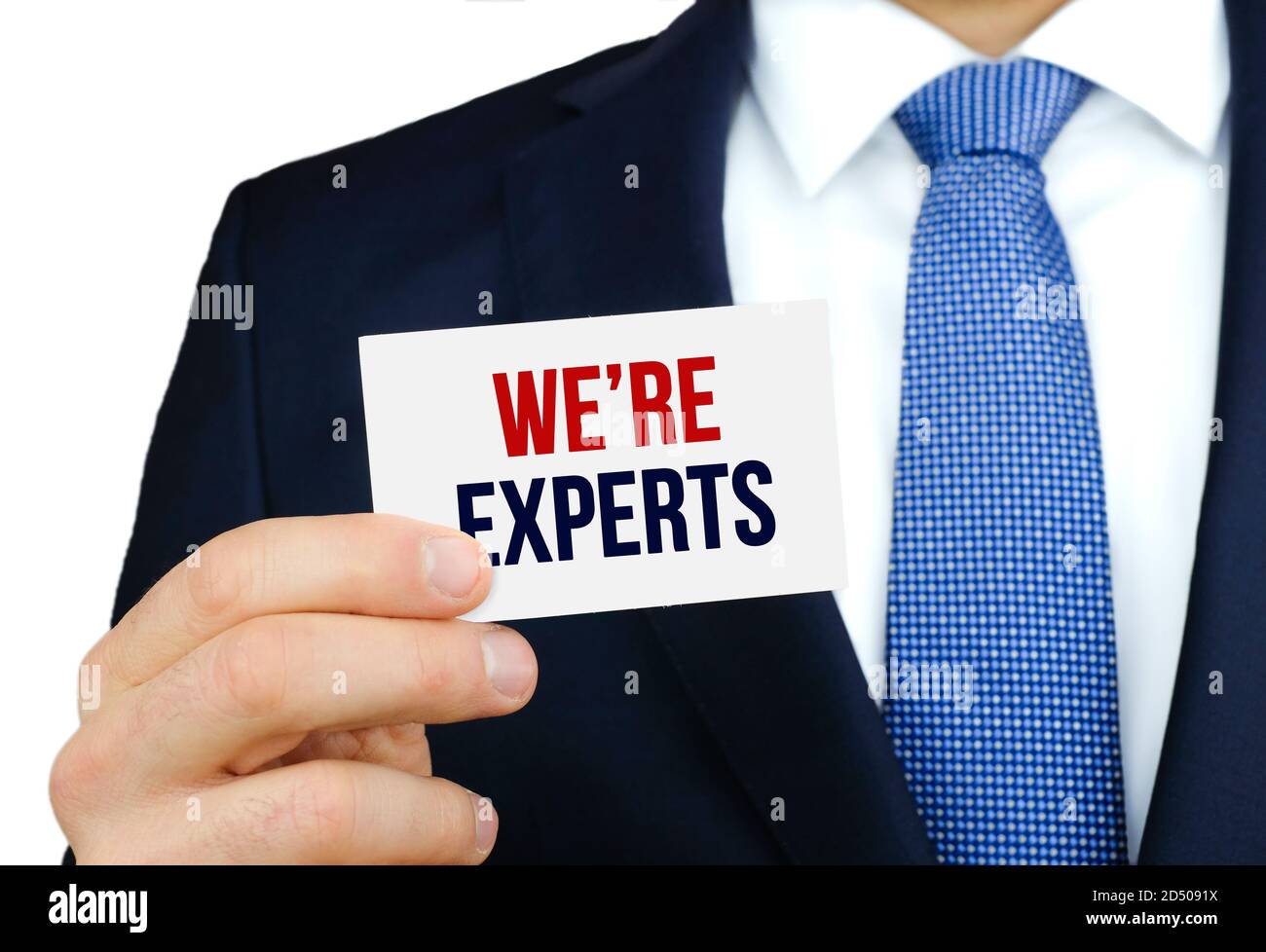 We are Experts Stock Photo - Alamy