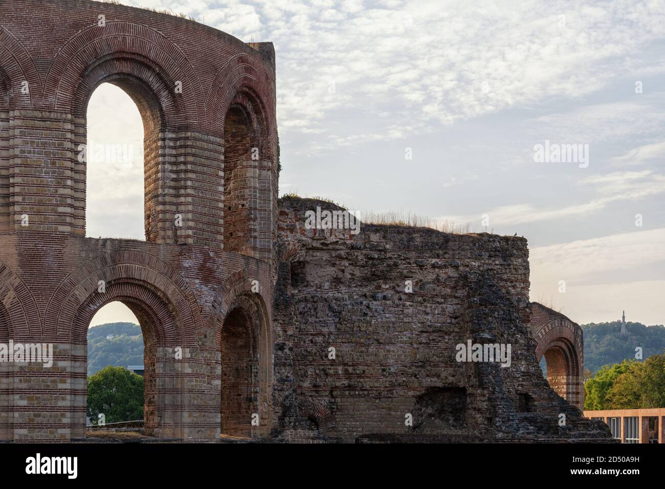 The historic Roman Imperial Baths in Trier Stock Photo - Alamy