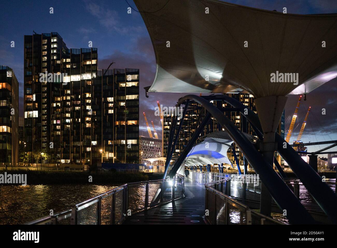 North Greenwich pier Stock Photo - Alamy