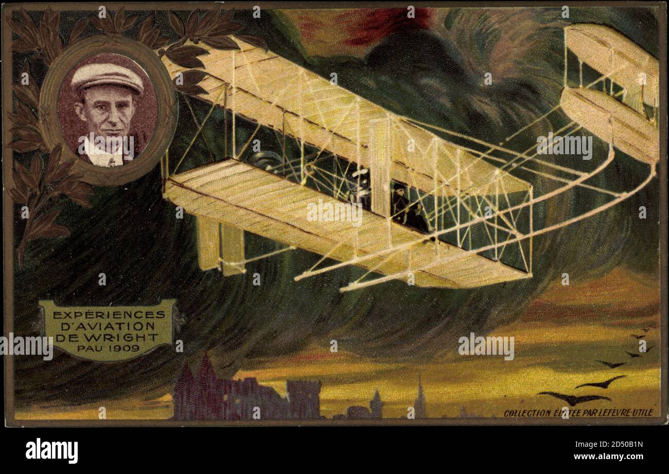 Expériences D'Aviation de Wright 1909 | usage worldwide Stock Photo - Alamy