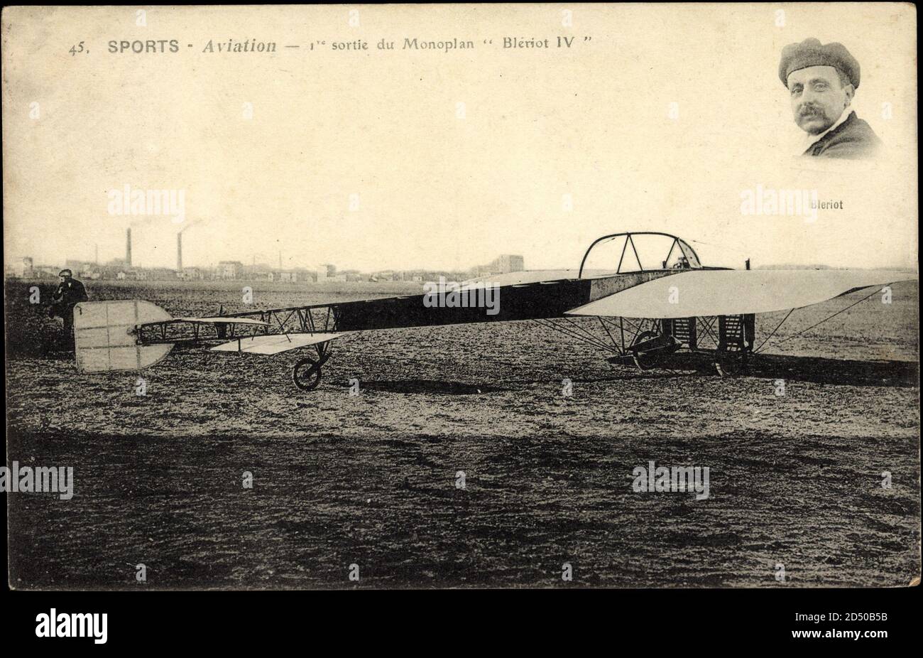 Blériot IV, Sports, Aviation, 1te sortie du Monoplan | usage worldwide ...