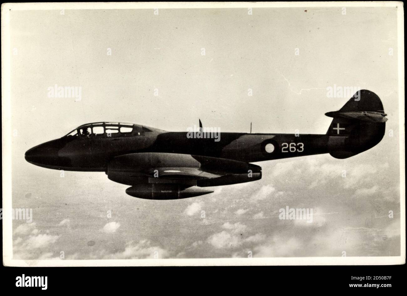 Gloster Meteor Trainer T 7, 263, Military Plane | usage worldwide Stock ...