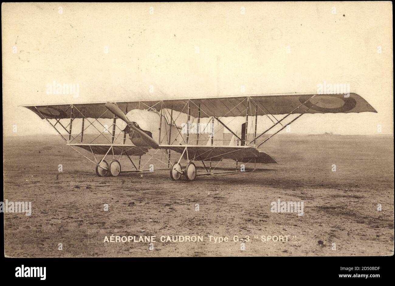 Aéroplane Caudron Type G 3 Sport, Biplan | usage worldwide Stock Photo ...