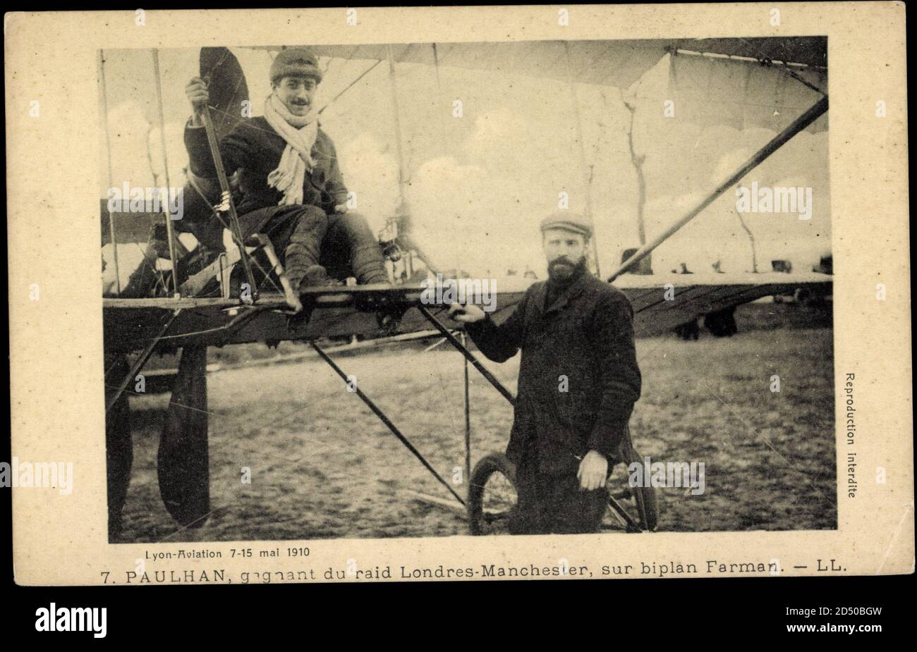 Paulhan, gagnat du raid Londres Manchester, Farman | usage worldwide ...