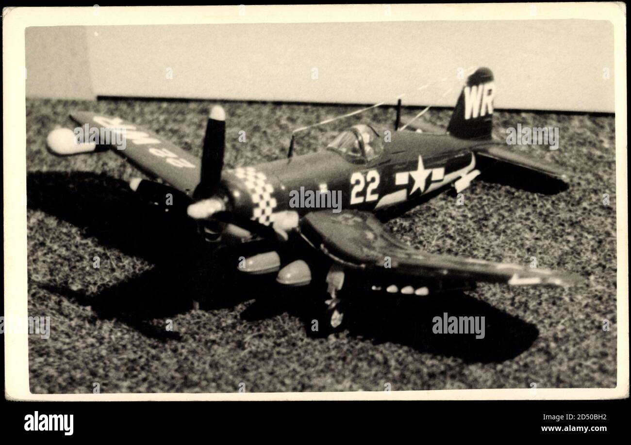 F4 U 4 Corsair, WR 22, U.S. Airforce Toy Plane | usage worldwide Stock ...