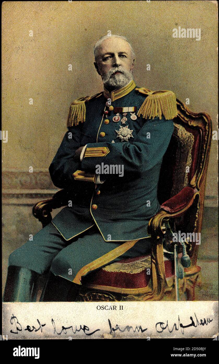 His Majesty King Oscar II of Sweden and Norway | usage worldwide Stock ...
