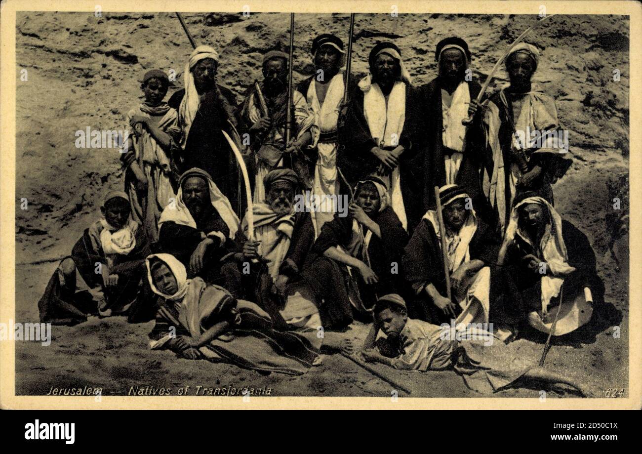 Jerusalem Israel, Natives of Transjordania, Eingeborene, Indigénes ...