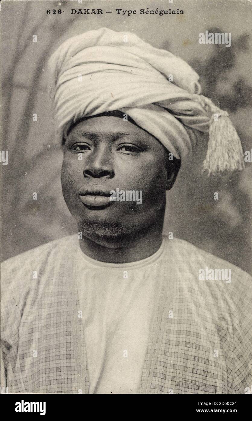 Dakar Senegal, Type Senegalais, Volkstyp, Portrait, Turban | usage ...