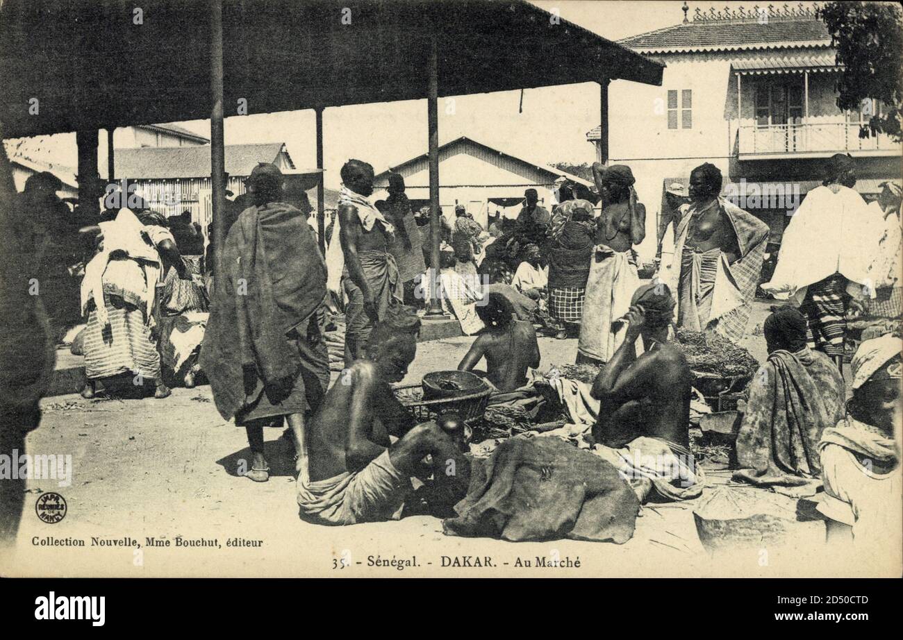 Dakar Senegal, Au Marche, Leute auf dem Markt | usage worldwide Stock ...