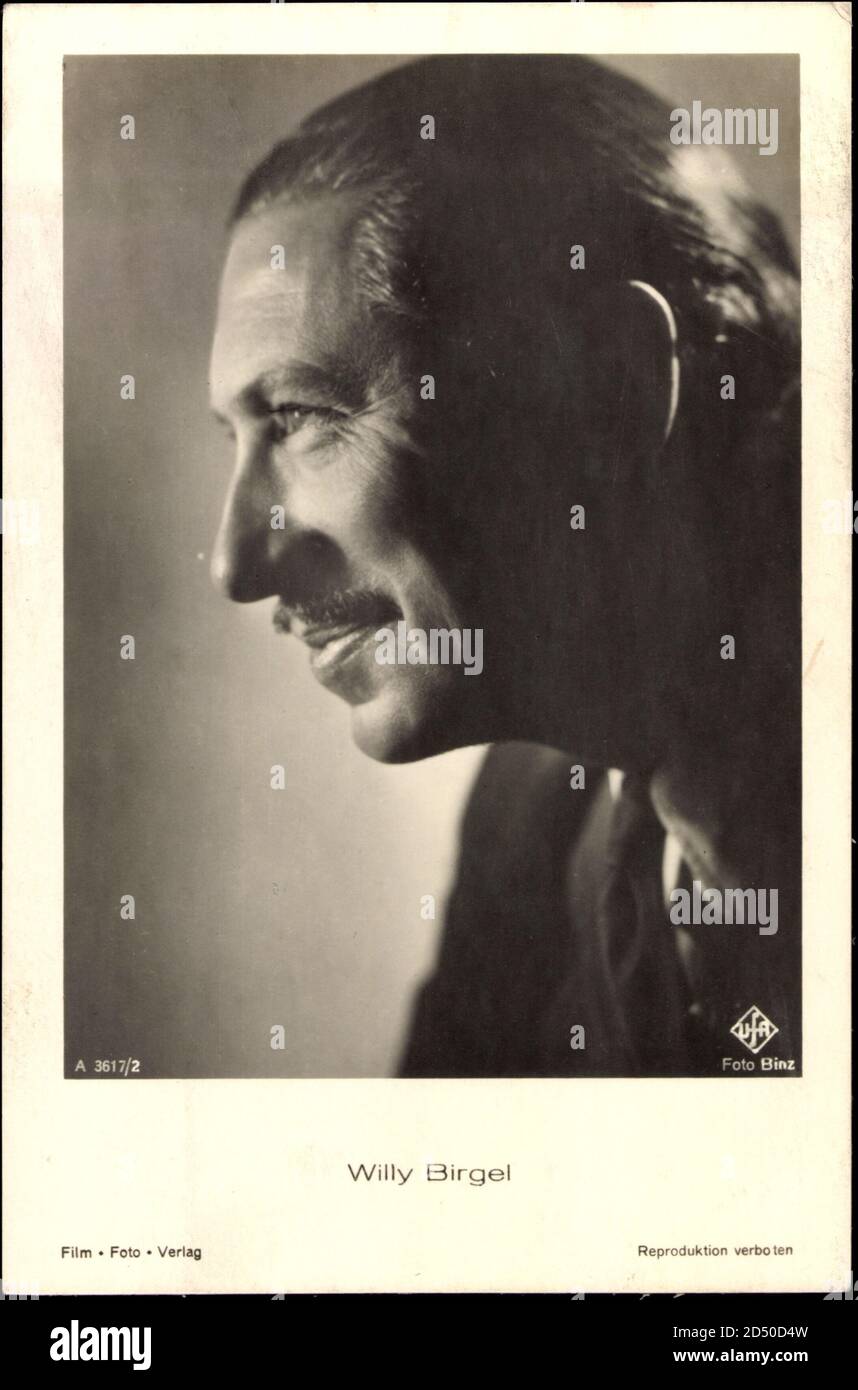 Schauspieler Willy Birgel, Ross Verlag A 3617/2 | usage worldwide Stock Photo - Alamy