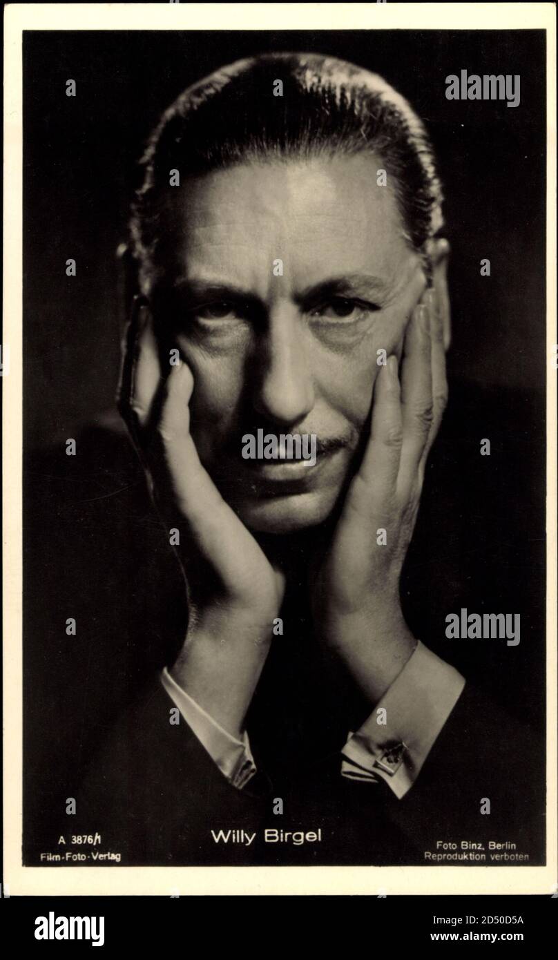 Schauspieler Willy Birgel, Ross Verlag A 3876/1 | usage worldwide Stock ...