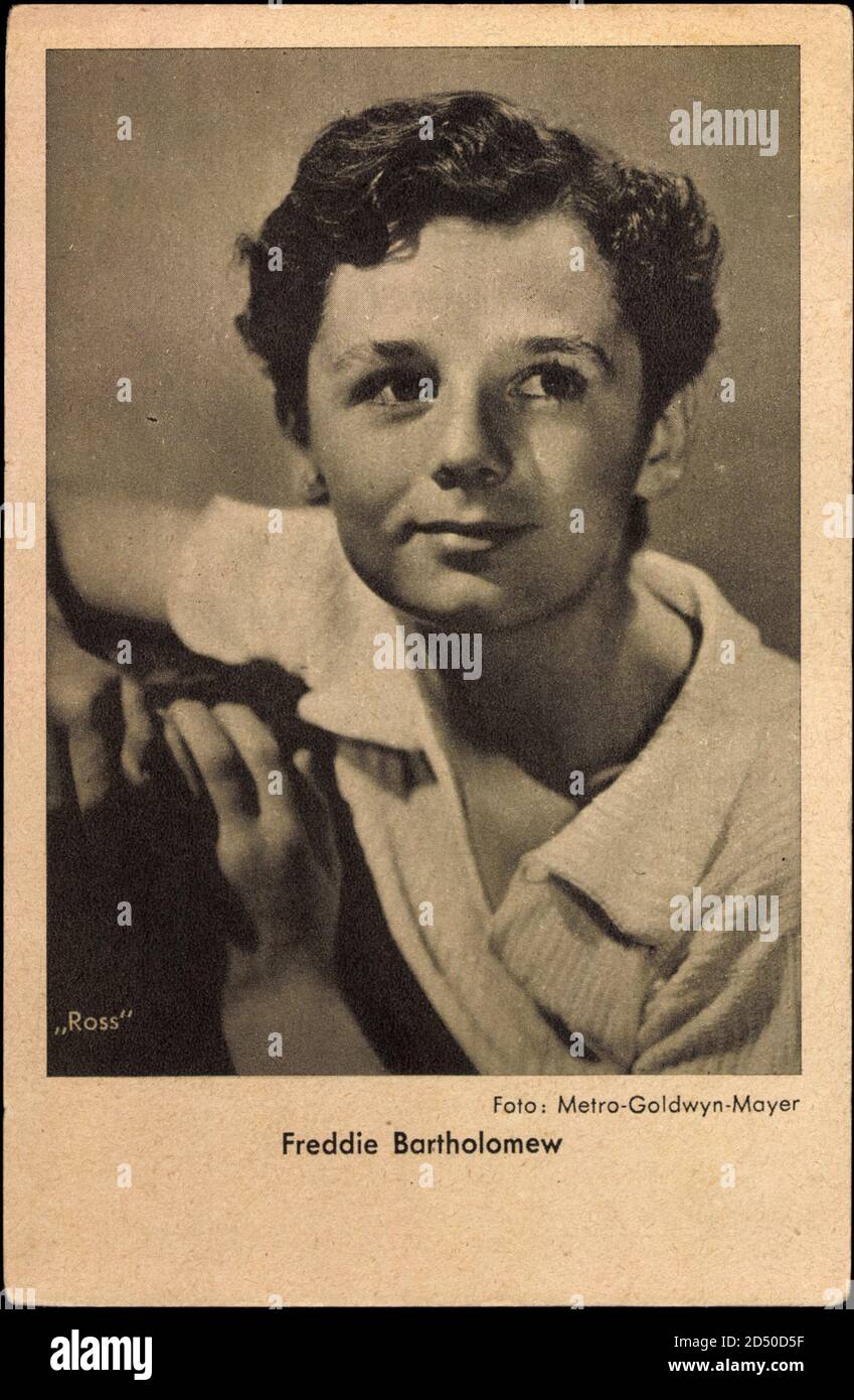 Schauspieler Freddie Bartholomew, Ross Verlag | usage worldwide Stock ...