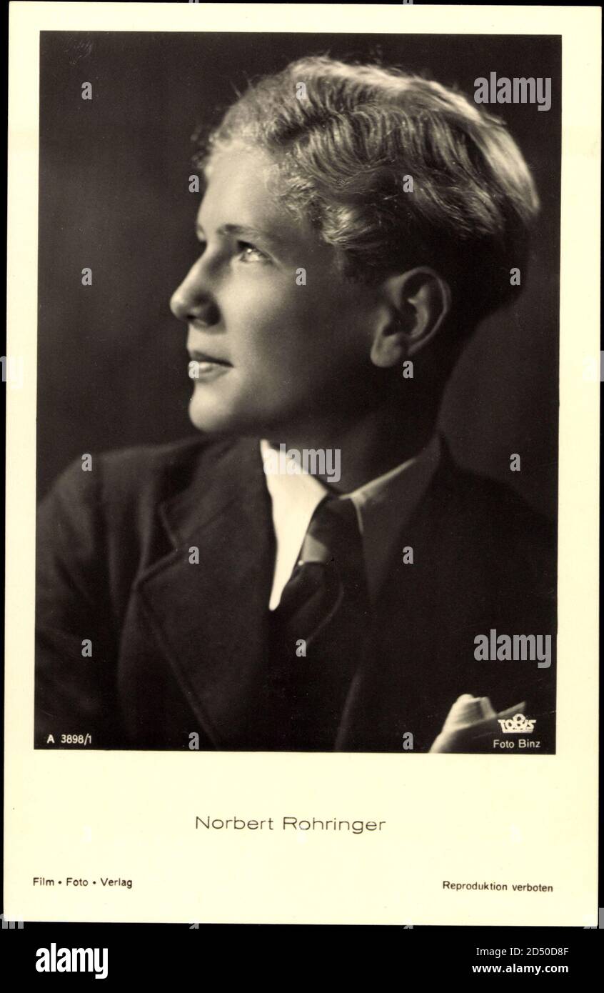 Schauspieler Norbert Rohringer im Profil | usage worldwide Stock Photo ...