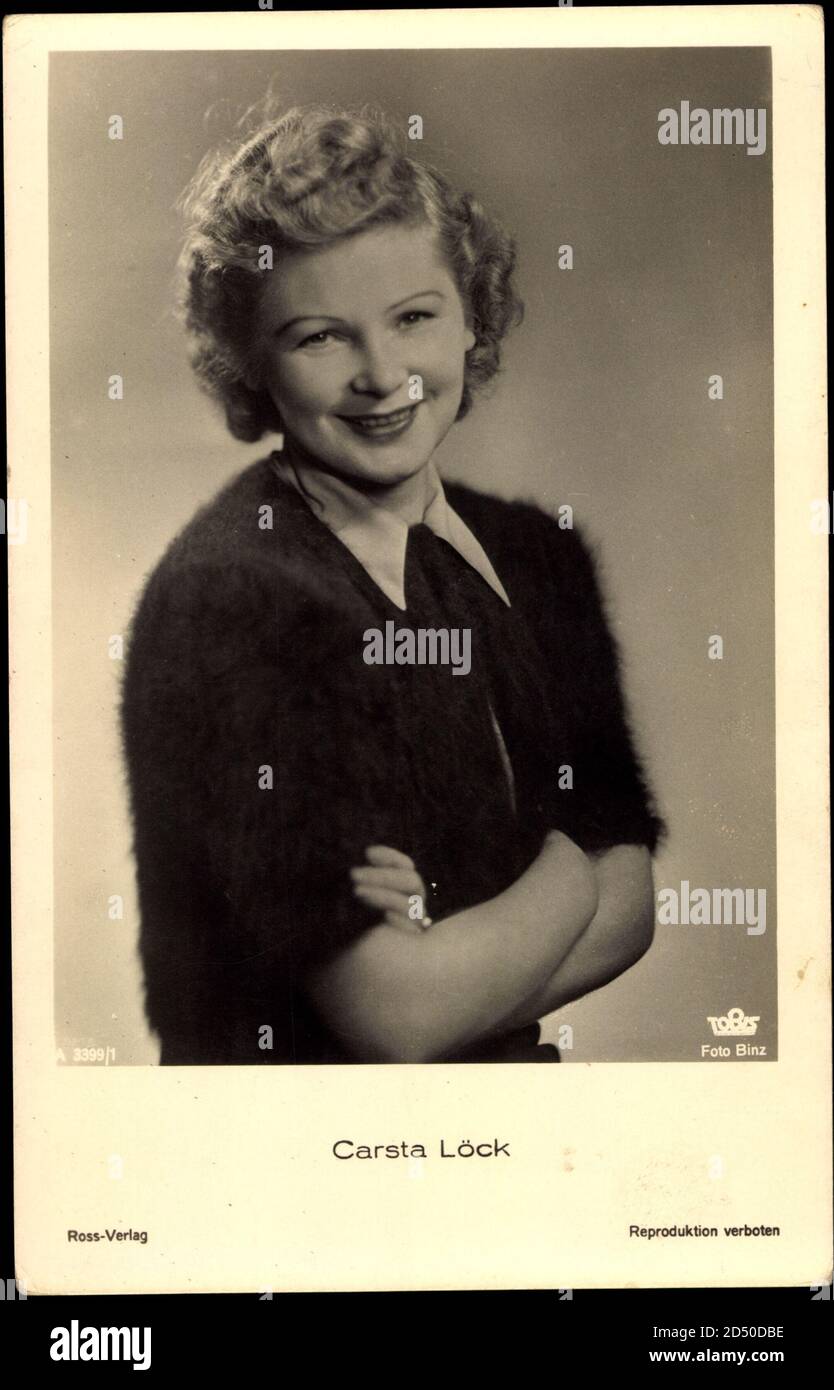 Schauspielerin Carsta Löck, Ross Verlag A 3399/1 | usage worldwide ...