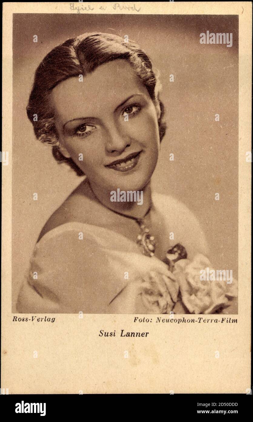 Schauspielerin Susi Lanner im Kleid, Ross Verlag | usage worldwide ...