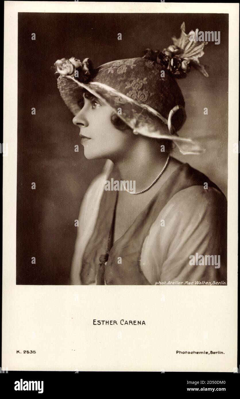 Schauspielerin Esther Carena | usage worldwide Stock Photo - Alamy