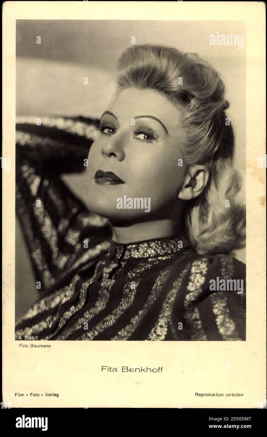 Schauspielerin Fita Benkhoff, Ross Verlag 3566/1 | usage worldwide ...