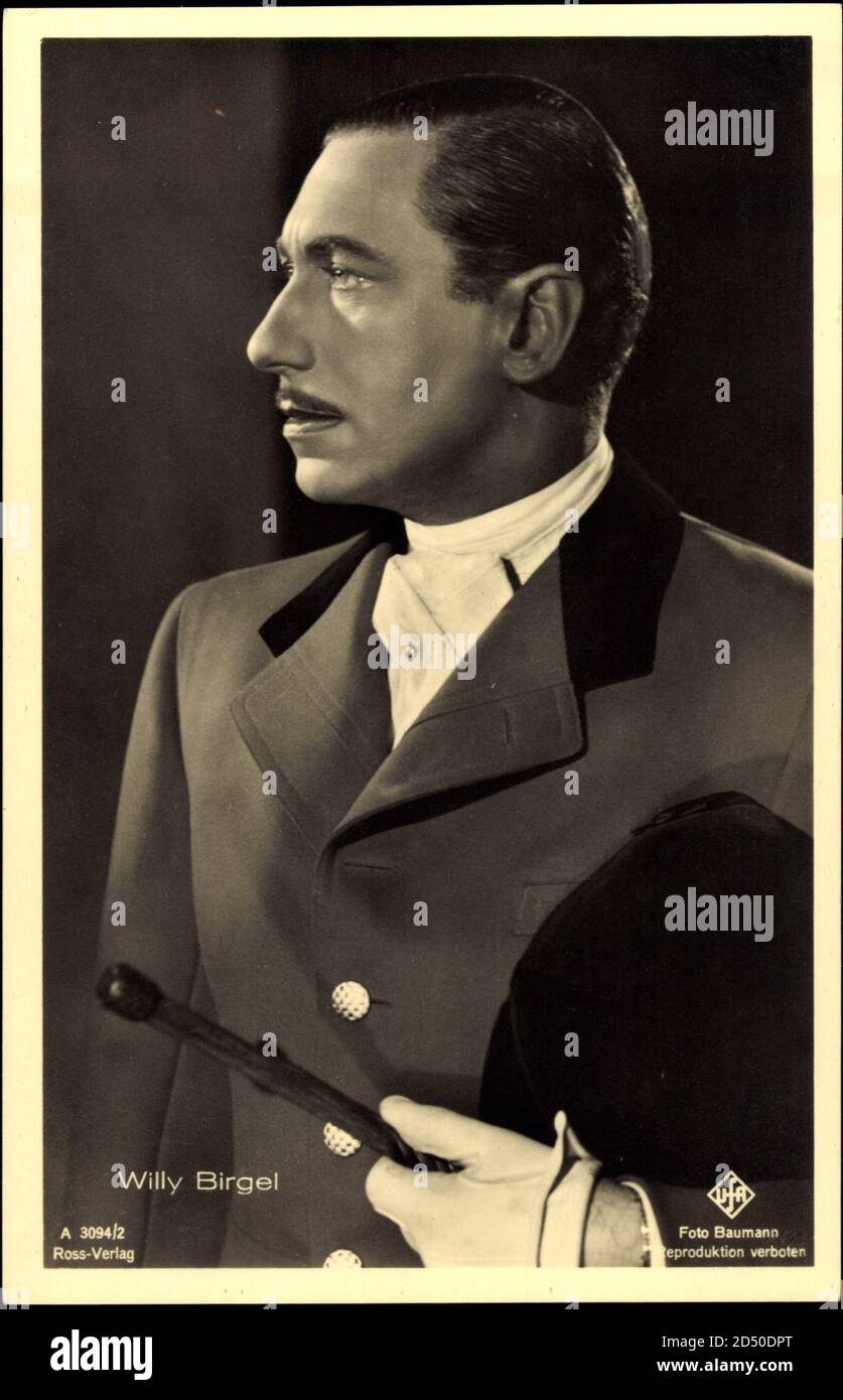 Schauspieler Willy Birgel, Ross Verlag A 3094/2 | usage worldwide Stock ...