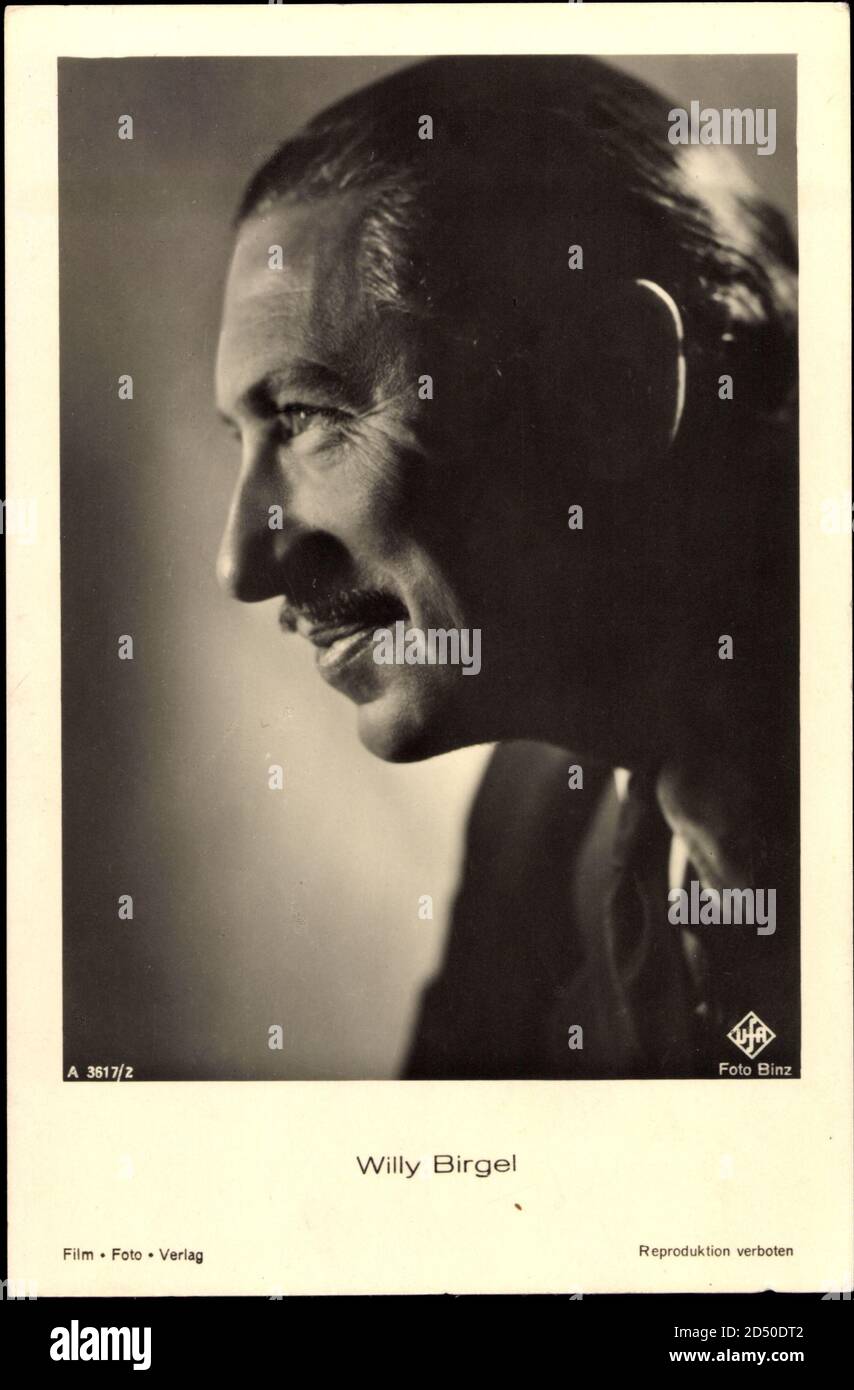 Schauspieler Willy Birgel, Ross Verlag A 3617/2 | usage worldwide Stock ...