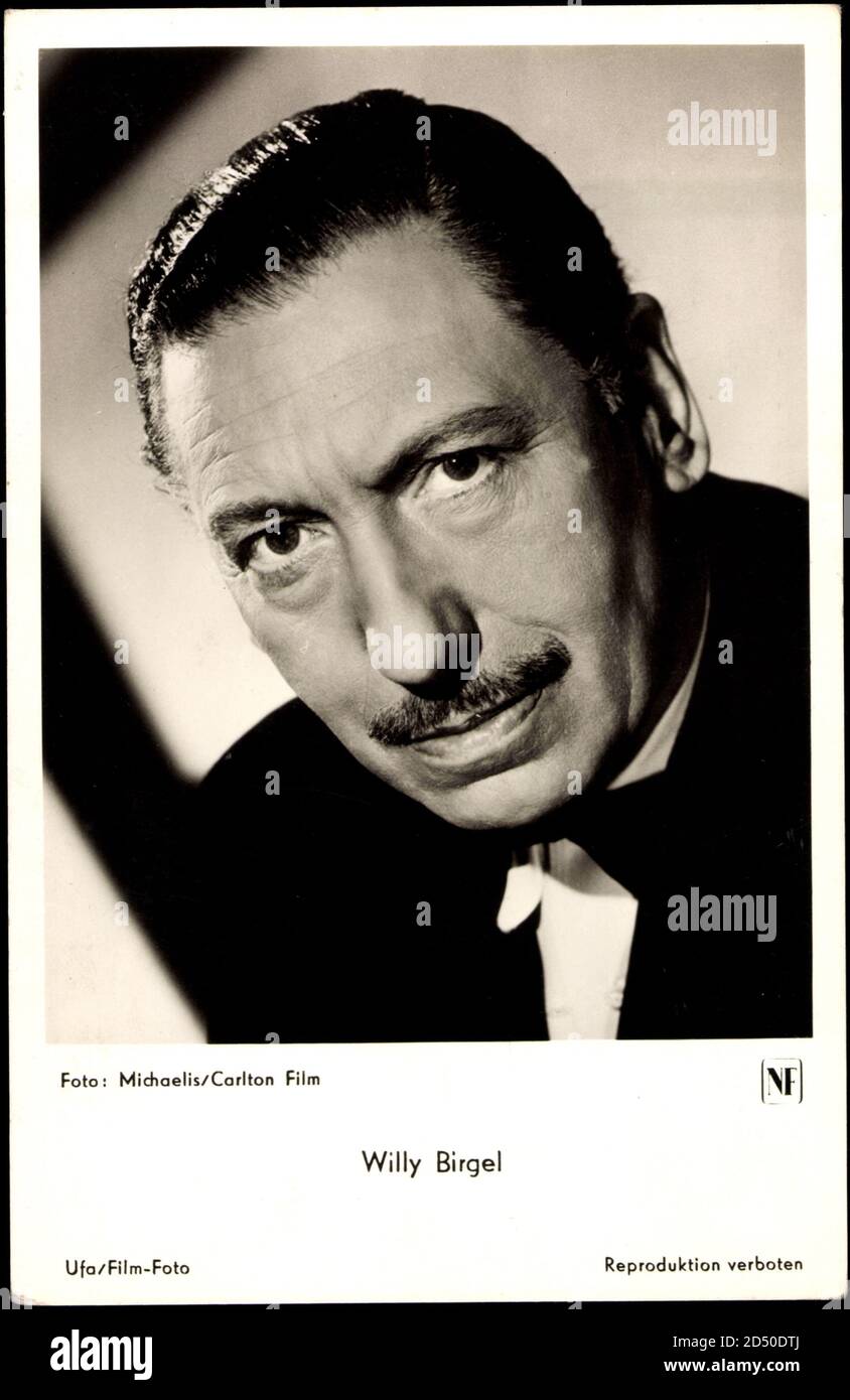 Schauspieler Willy Birgel im Anzug, Ufa | usage worldwide Stock Photo ...