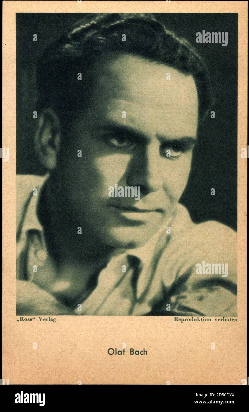 Schauspieler Olaf Bach, Ross Verlag | usage worldwide Stock Photo - Alamy