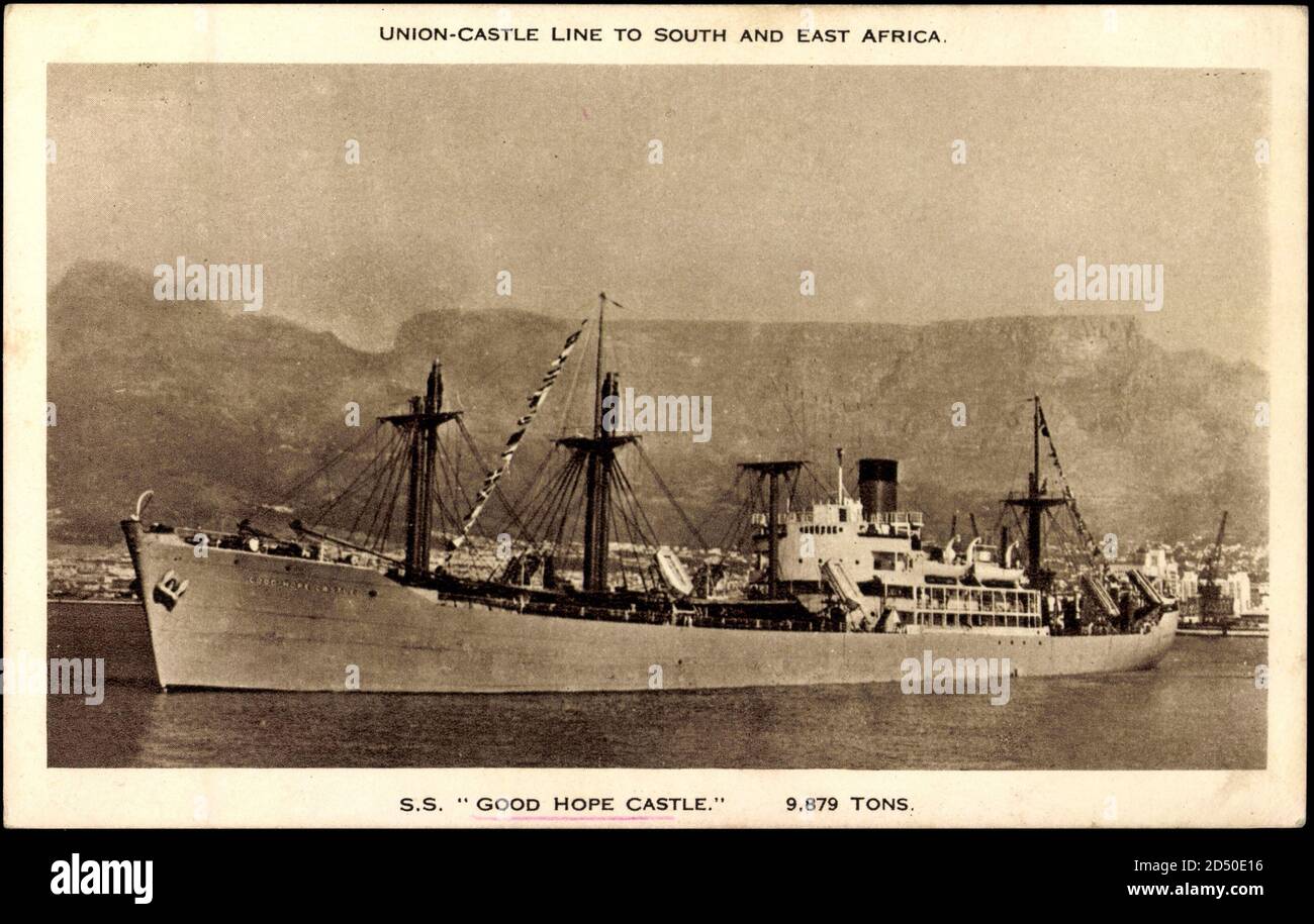 Dampfer Good Hope Castle der Union Castle Line | usage worldwide Stock ...