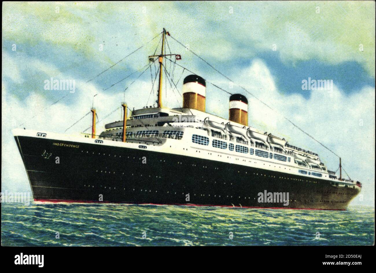 American Export Lines, S.S. Independence, S.S. Constitution | usage ...